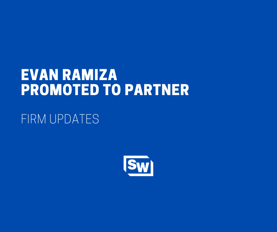 Evan Ramiza Promoted to Partner at Sciarabba Walker & Co., LLP